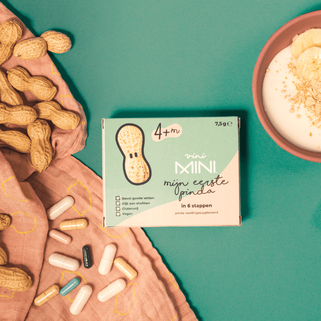 Pinda allergie voorkomen bij je baby met Vini Mini – Tiny Library