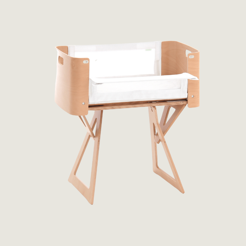 Co-sleeper Bednest wood foldable – Tiny Library