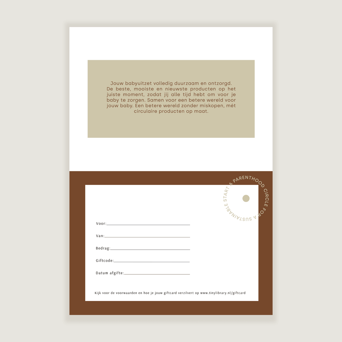 Tiny Library Gift Card